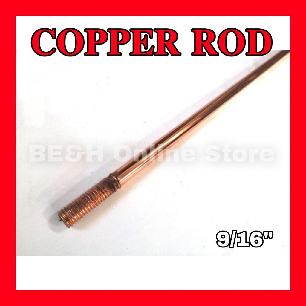 COPPER ROD 12MM COPPER EARTH CLAMP-SMALL / Copper Rod Complete Set ...