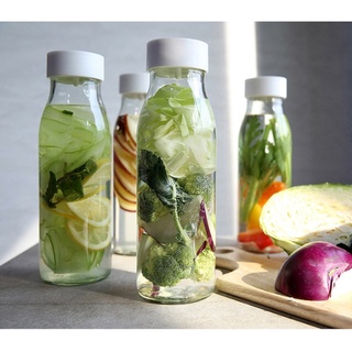 [SILICOOK Korea] Glass Water Bottle Set 1000ml 3Pcs | Hot / Cold Health ...