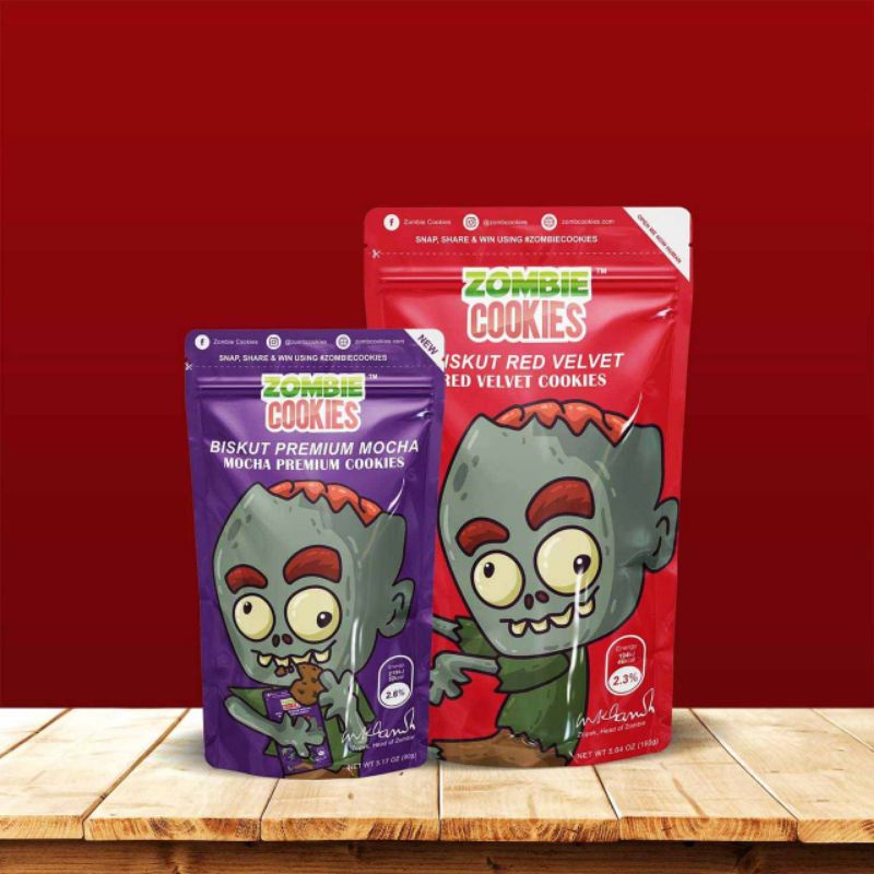 ZOMBIE COOKIES Combo Set - Red Velvet + Premium Mocha + Salted Caramel ...