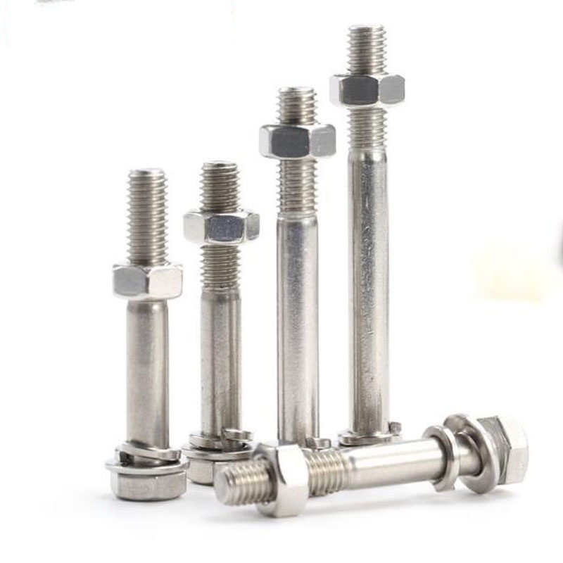 M6 M8 M10 Lengthened 304 Stainless Steel Half Tooth Hexagon Screw Nut ...