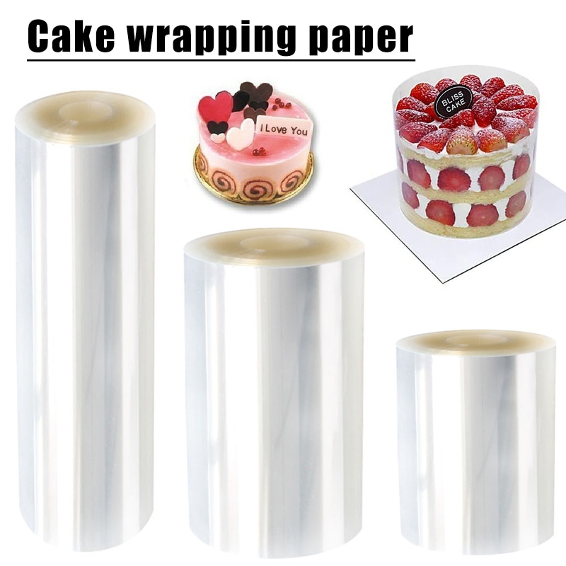 10M Cake Collar Plastic DIY Cake Collar Transparent Mousse Cake Sheets ...