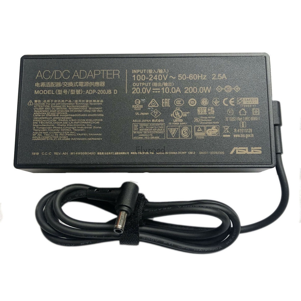 20V 10A 200W Adapter For Asus TUF Dash F15 FX516P FX516PR ADP-200JB ...