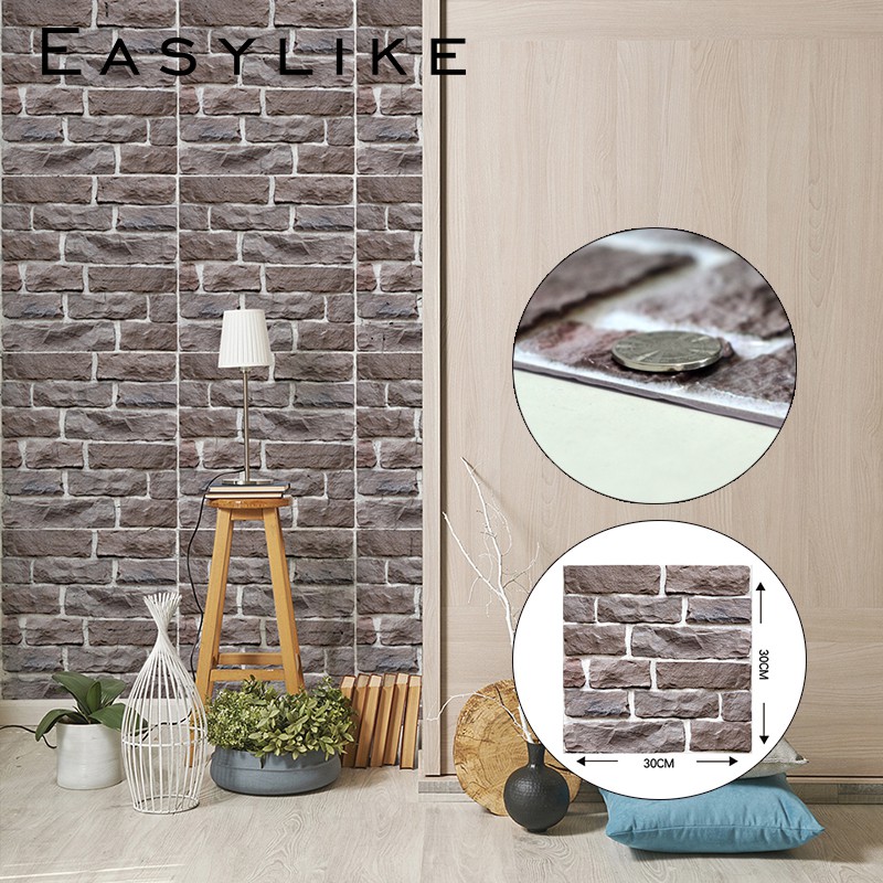 Art3D Foam 3D Wall Panels DIY Wallpaper Brick Wall Stickers Self ...