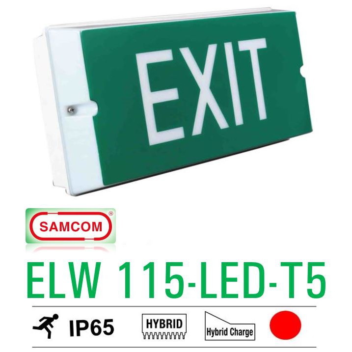 Samcom Electronics - IP65 Emergency Light Surface Mount LED Exit Sign ...