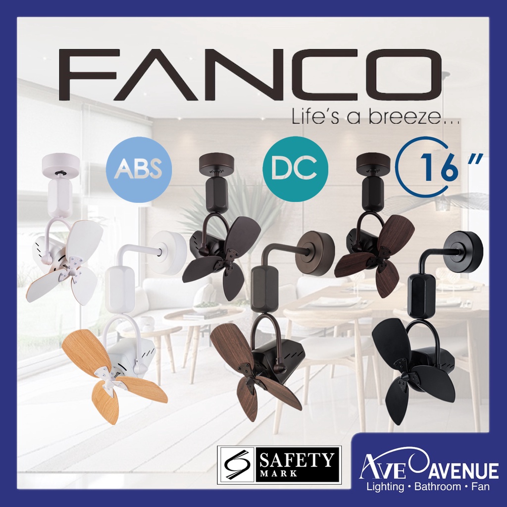 Fanco DONO 16 Inch DC Motor Corner Fan with Remote Control | Shopee ...
