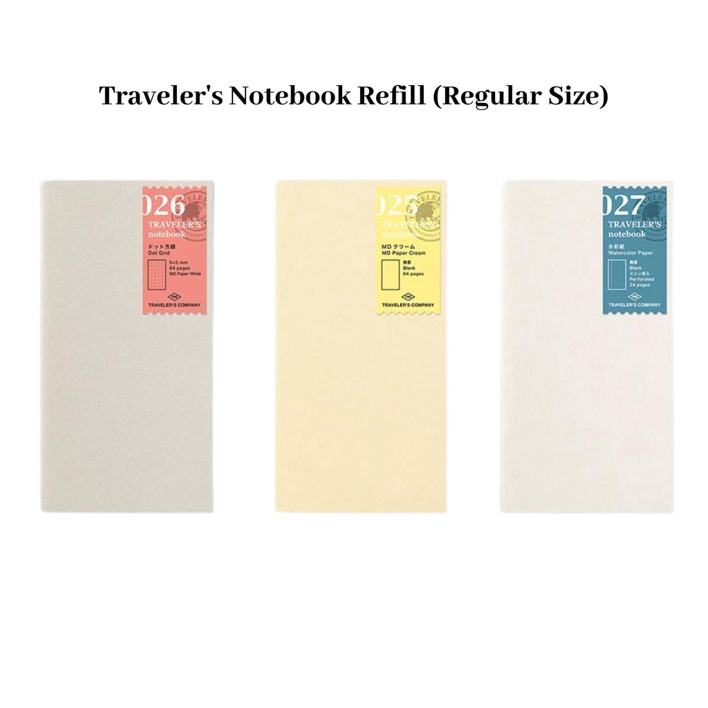 Traveler's Company Traveler's Notebook Refill (Regular Size) Sketches ...