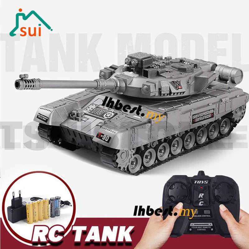 RC Military Tank Remote Control Car Toy Vehicle Lighting Off-road ...