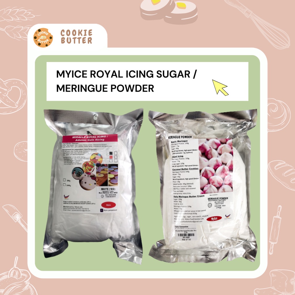 MyIce Meringue Powder/Meringue Powder/霜粉(1KG)/ MyIce Miracle Royal ...