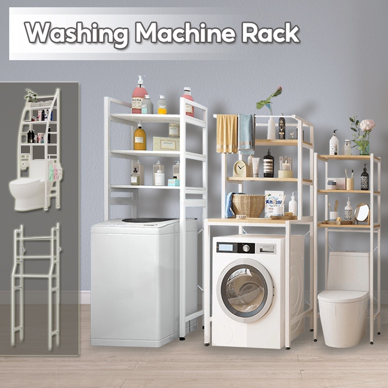 SHANJIE Thickstained Washing Machine Rack Toilet Storage Shelf Floor ...
