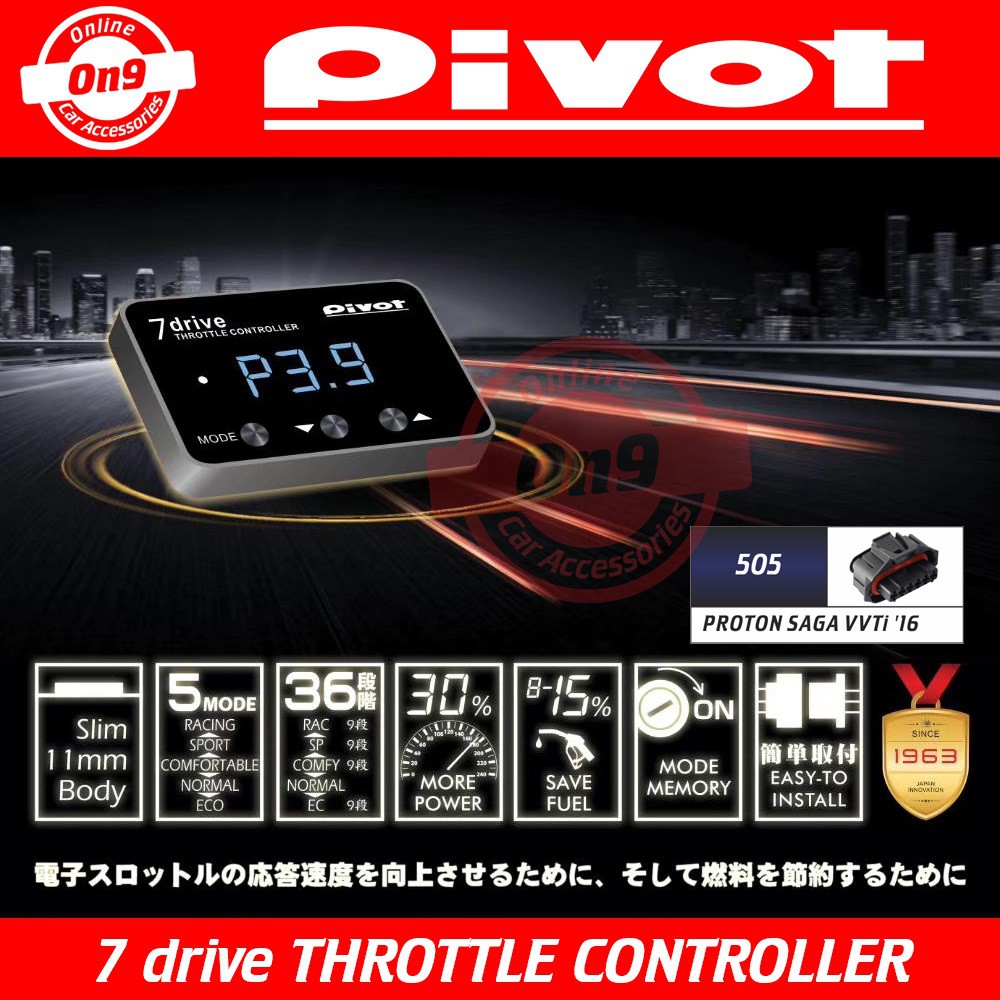 PIVOT 7 Drive Electronic Throttle Controller Proton Saga VVTi 2016 2017 ...