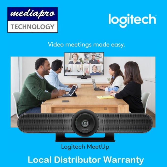 LOGITECH MEETUP All-in-one 4K Conference Cam Ultra-Wide Lens ...