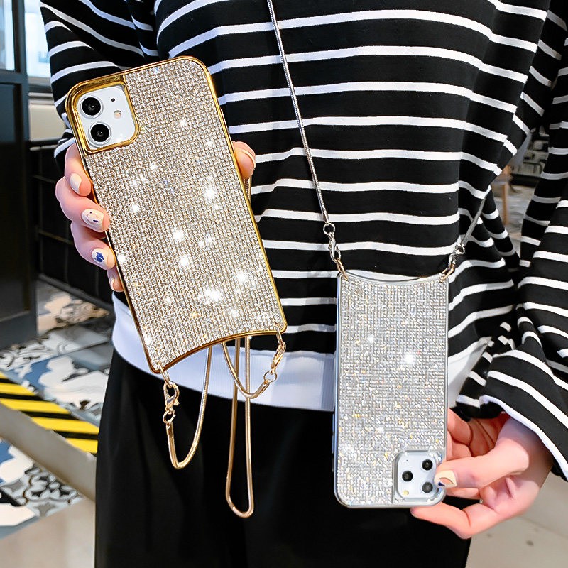 For iPhone 15 14 13 12 Case Luxury Bling Glitter Rhinestone Diamond ...