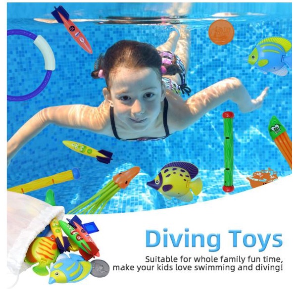 Swimming Pool toys Underwater Rings Diving Toys Throwing Toys Diving ...