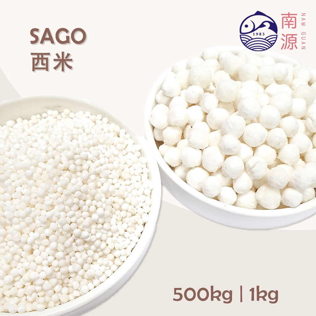 [N.G] Sago Pearls 西米 (Big & Small) 500g|1kg | Shopee Singapore