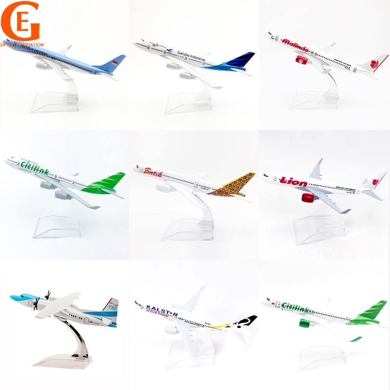 Garuda Indonesia Boeing 747 Airplane Model Malindo Lion Air B737 Plane ...