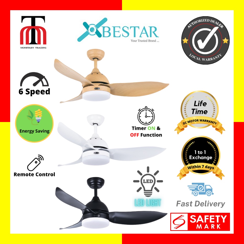 Bestar 38" DC Motor Ceiling Fan (Raptor) | Shopee Singapore