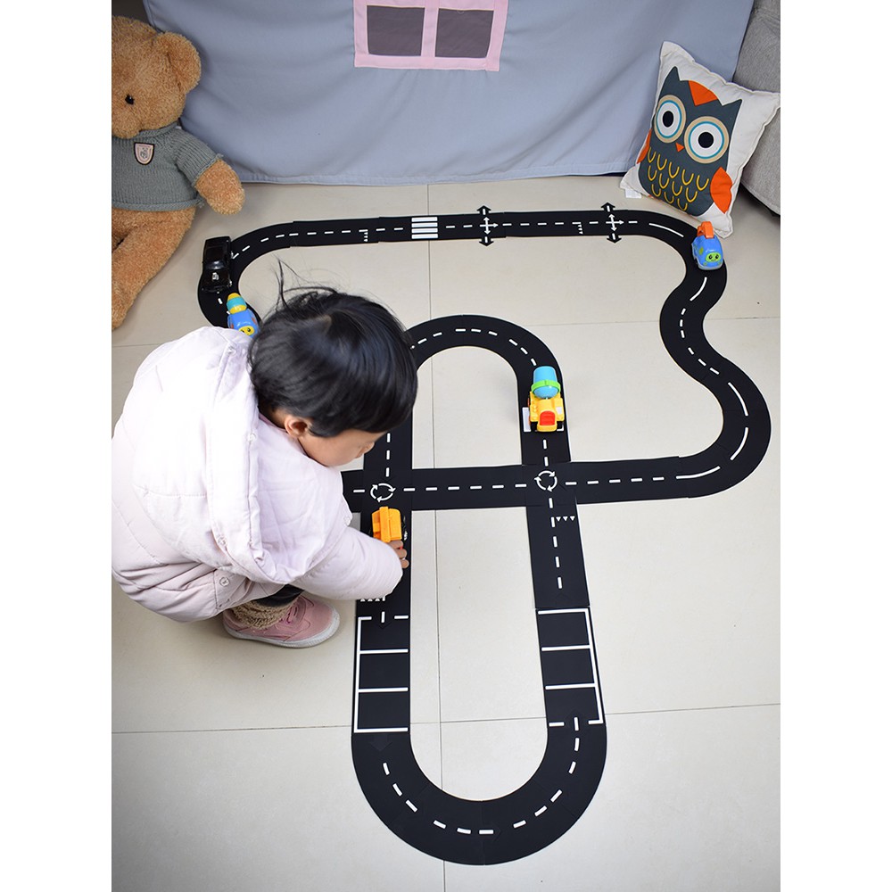 Children road building motorway toy car traffic roadway flexible PVC ...