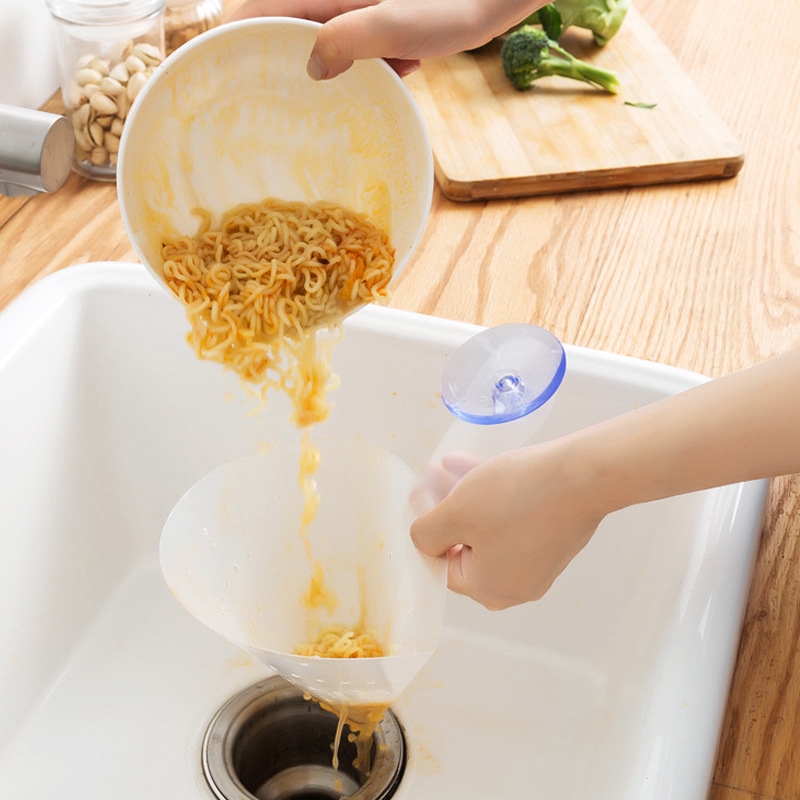 Foldable Kitchen Sink Strainer Self-Standing Filter Food Vegetable ...