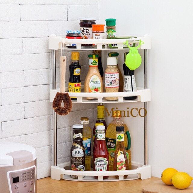 [Shopee Choice] Multi-functional Kitchen Corner Rack Kitchen Rack ...