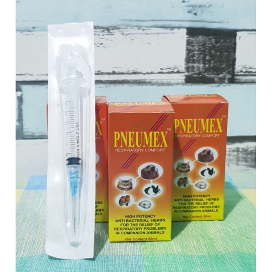 PNEUMEX Respiratory Comfort 60ml with 1 FREE 3ml SYRINGE | Shopee Singapore