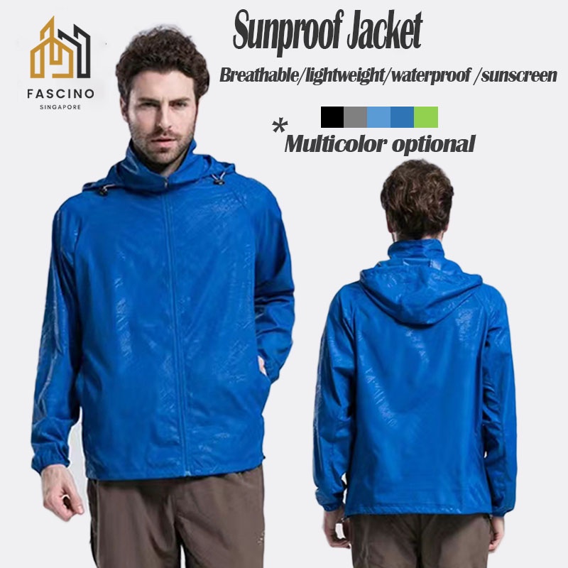 【SG】Quick Dry Sunscreen Jacket Waterproof Unisex Thin Army Outwear ...