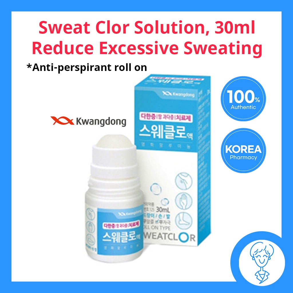 KOREA Sweat Clor Solution, Anti-perspirant roll on, 30ml, Reduce ...
