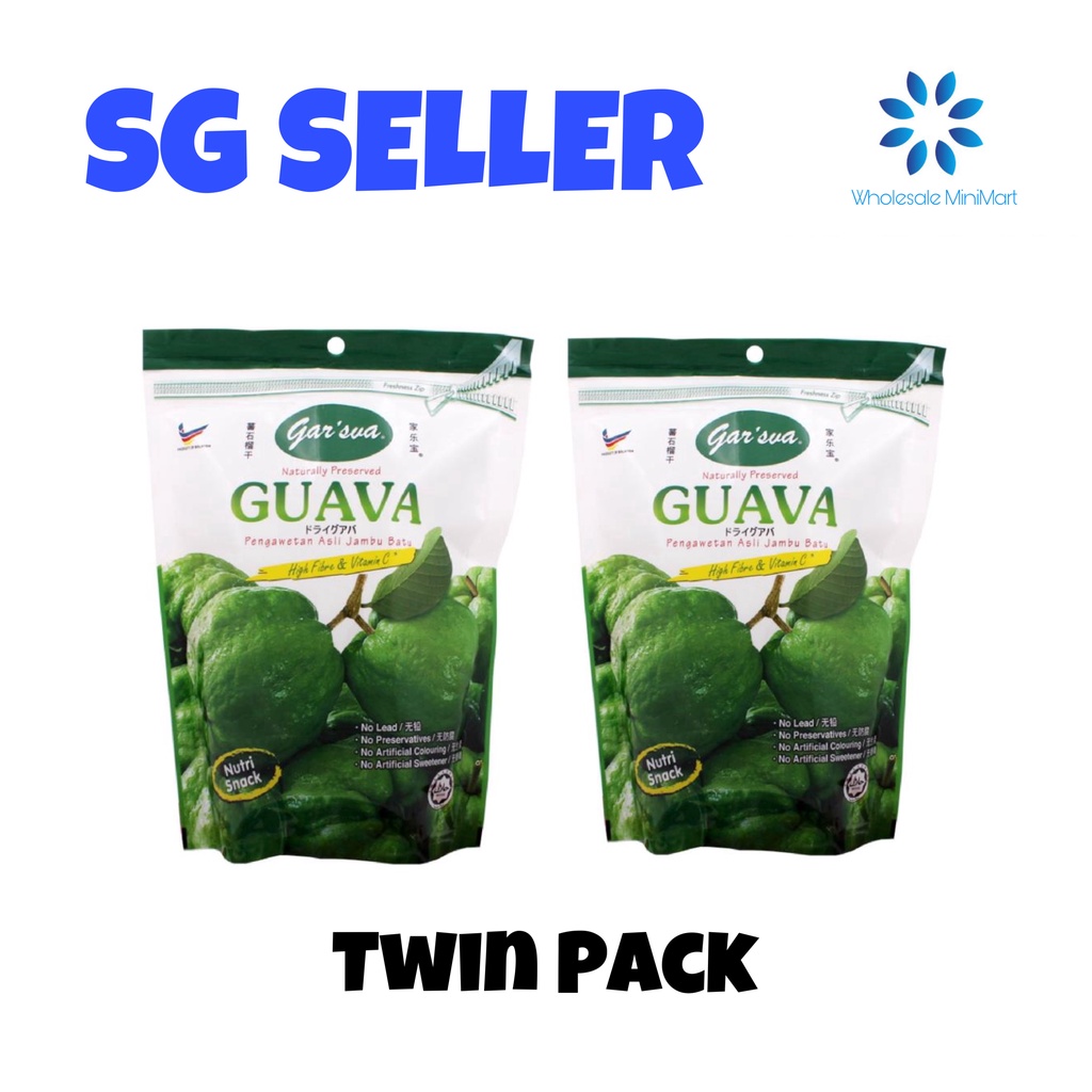(Bundle of 2) Gar'sva Dried Guava, naturally preserved guava 120g ...
