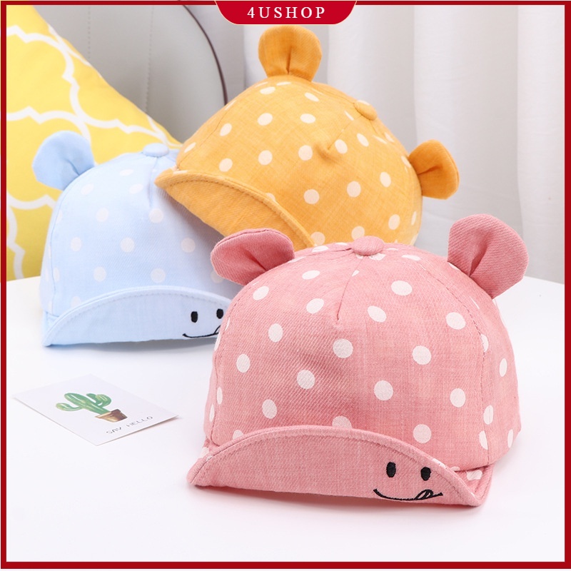 Cartoon Baby Hat Newborn Baby Boy Girls Head Cap Cute Smile Face ...