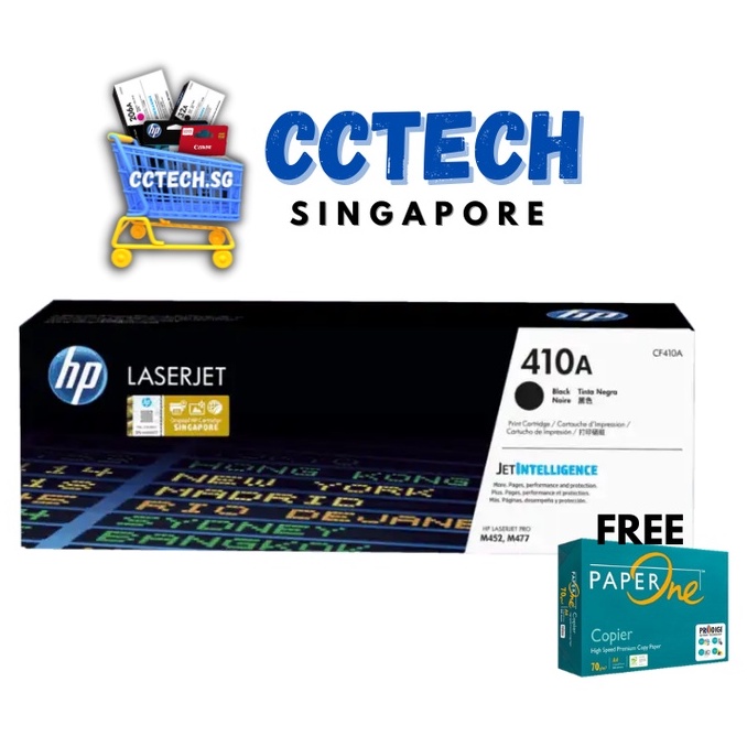 ORIGINAL HP 410A Toner Cartridge B/C/Y/M [ CF410A / CF411A / CF412A / CF413A ] SG READY STOCKS ...