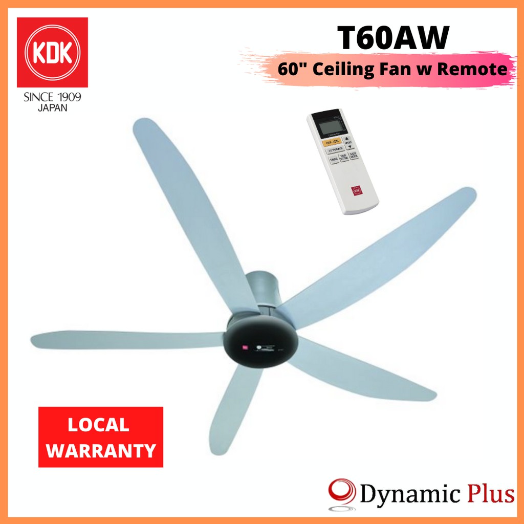 KDK T60AW Ceiling Fan with DC Motor 150cm and Remote | Shopee Singapore