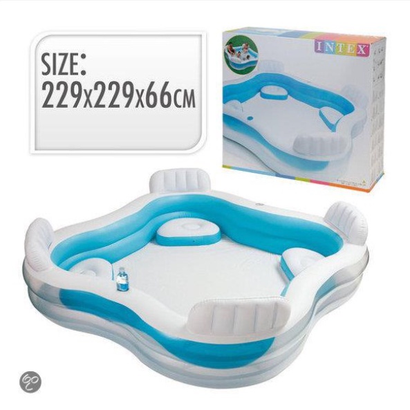 INTEX Family Pool With Seat Kids Swimming Pool Kids Pool Kolam Renang ...