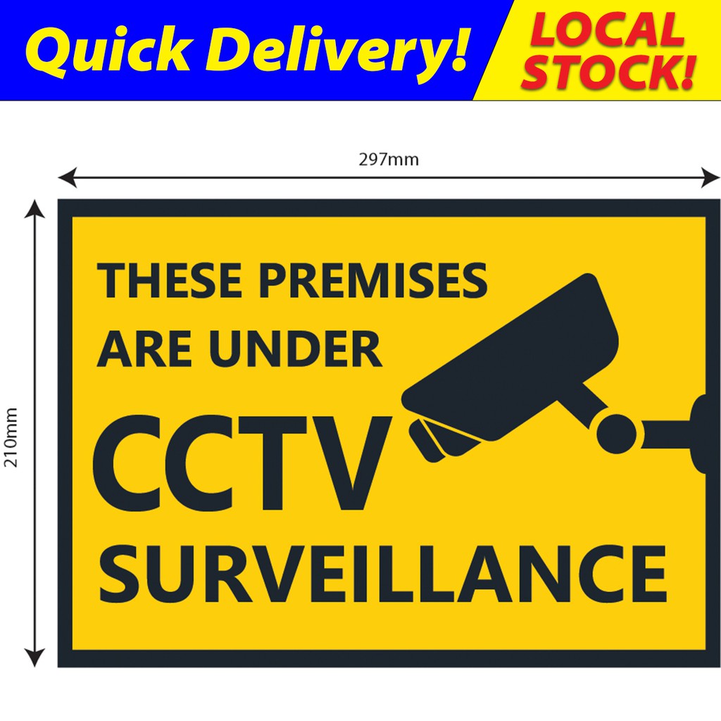 THESE PREMISES ARE UNDER CCTV SURVEILLANCE SIGN/SIGNAGE | 297mm x 210mm ...