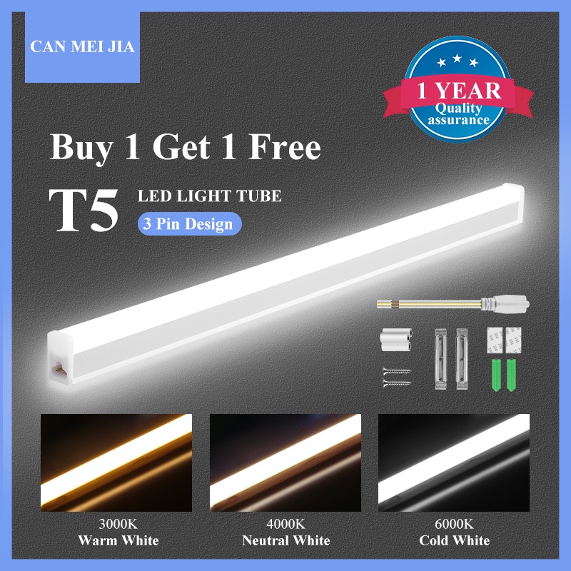 CANMEIJIA LED T5 Tube Ceiling Light Single Tone l White/Warm White ...