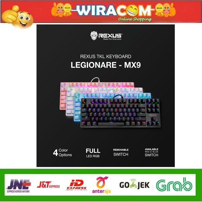 Rexus Legionare MX9 RGB TKL Mechanical Gaming Keyboard | Shopee Singapore
