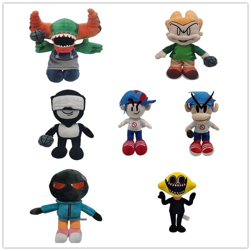 Friday Night Funkin Soft Stuffed Toys Pumpkin Man Soothing Doll Plush ...