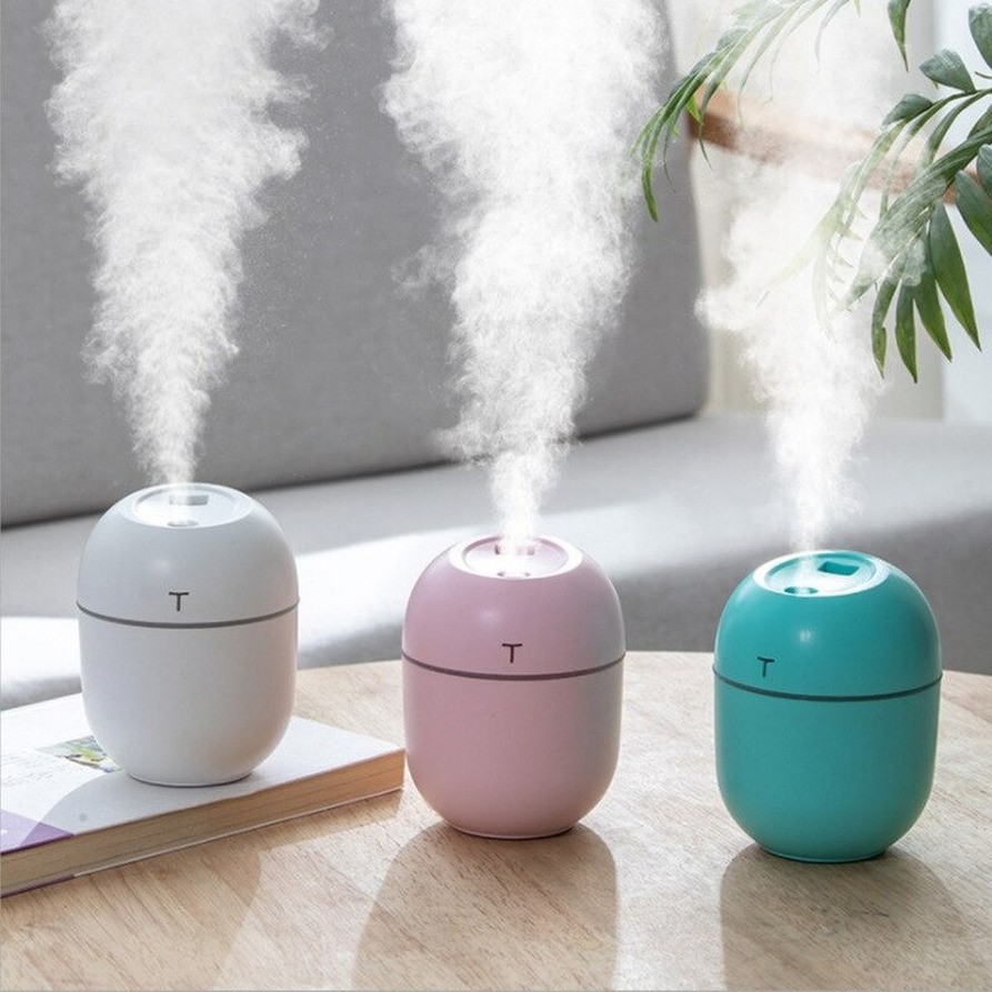 [Local Seller] 220ML Mini Portable USB Ultrasonic Air Humidifier Essential Oil Diffuser Spray ...
