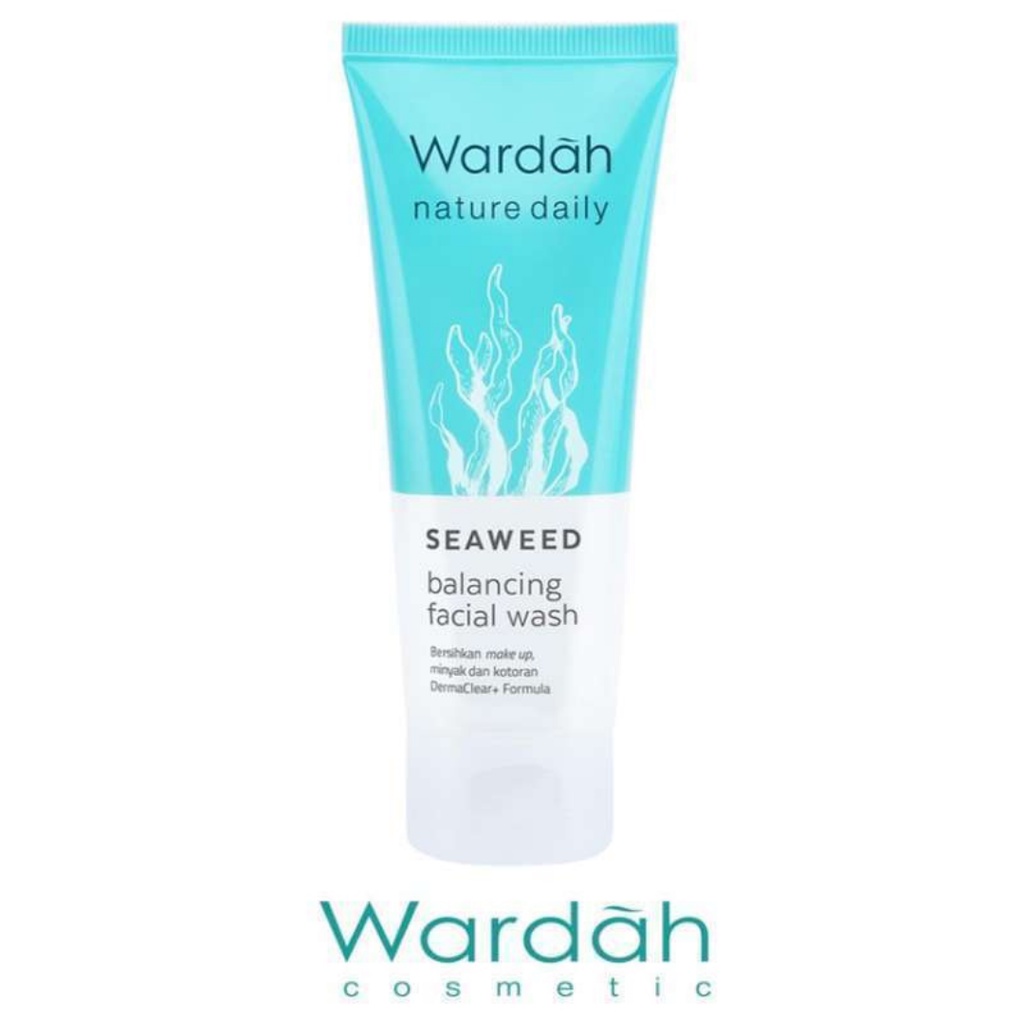 Wardah Natural Seaweed Balancing Facial Wash Pencuci Muka 60g | Shopee ...