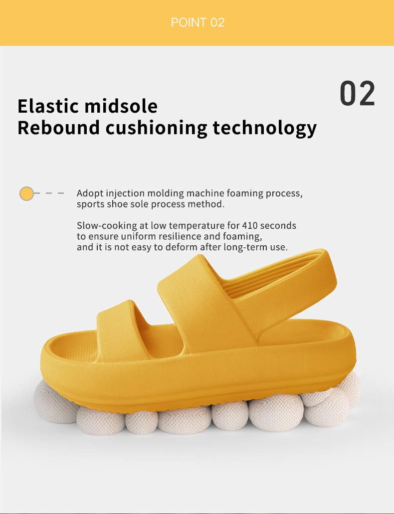 UTUNE Thick Bottom Sandals for Women Flat Shoes Summer Platform EVA ...
