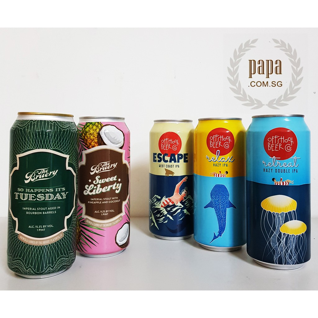 The Bruery - Premium US Craft Beer Sampler Pack (5 x 473ml Can ...