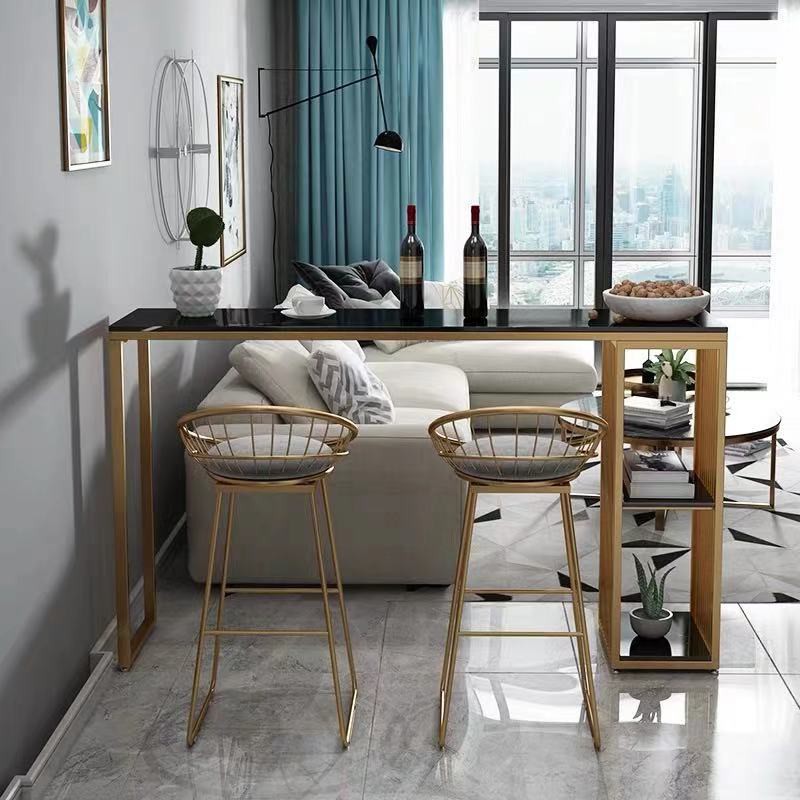 Luxury Bar Table Marble Dining Table Bar Counter Table Set Living Room ...