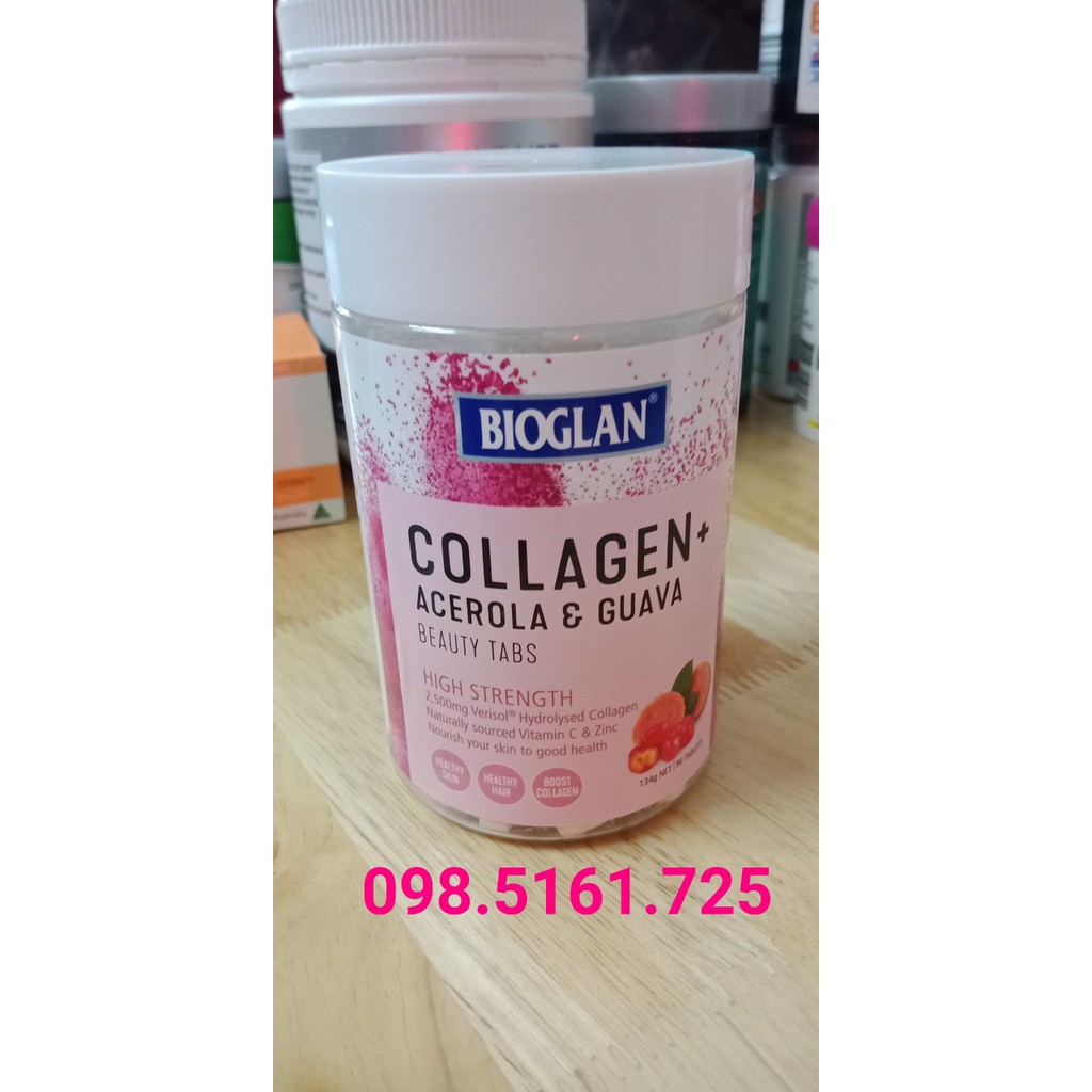 Bioglan COLLAGEN ACEROLA & GUAVA 90 tABLETS - COLLAGEN + ACEROLA AND ...