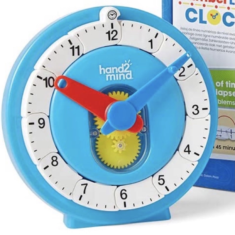 hand2mind Advanced NumberLine Clock for Kids Learning to Tell Time | Shopee Singapore