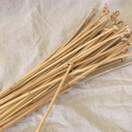 (Rattanvintage) 2pcs/3pcs/5pcs/10pcs/20pcs Handmade Rattan Stick | Thin ...