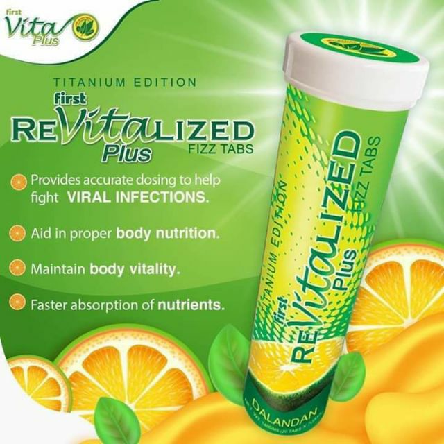 Titanium edition First Vita Plus Revitalized Dalandan Fizz Tabs Canister 20 tabs | Shopee Singapore