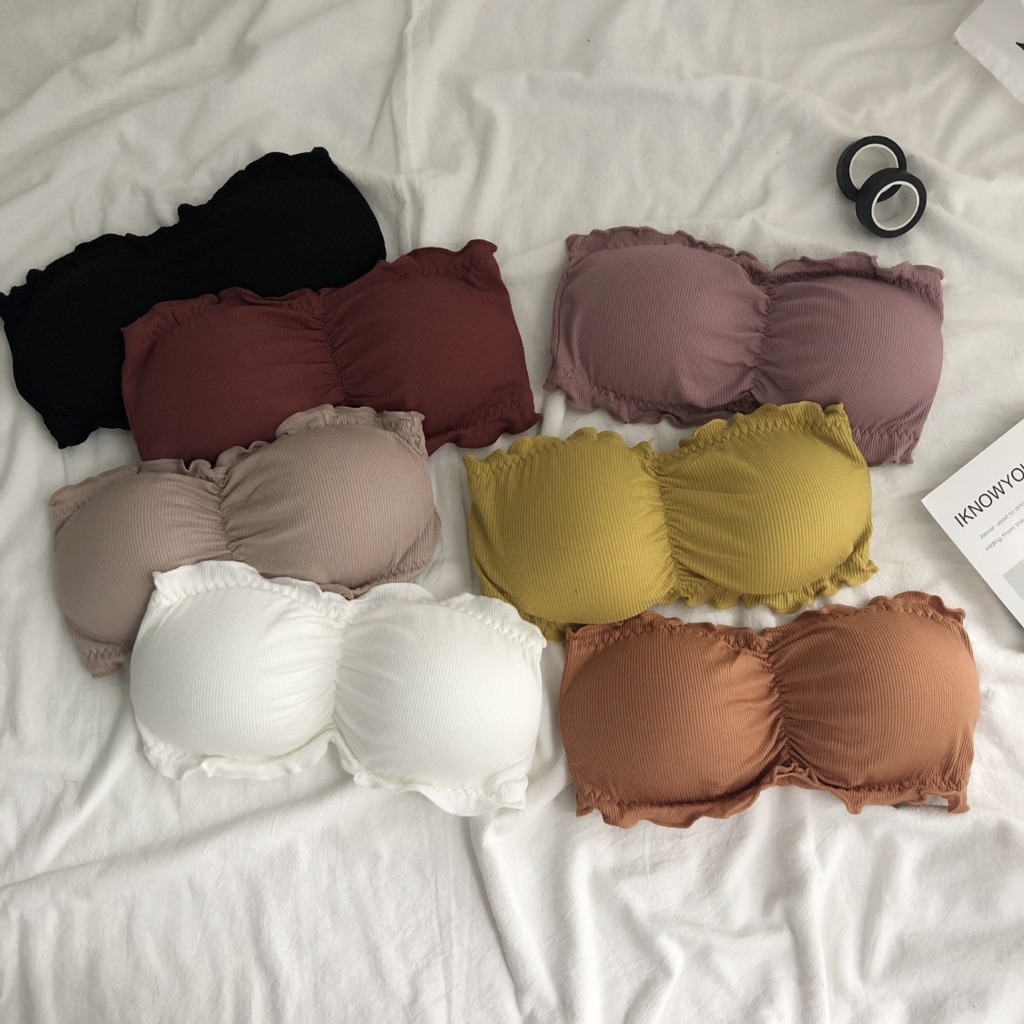 Strapless padded tube bra | Shopee Singapore