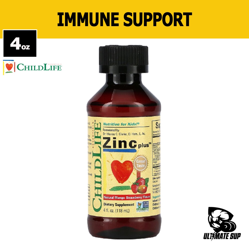 ChildLife, Essentials, Zinc Plus For Health & Immunity, Dietary ...