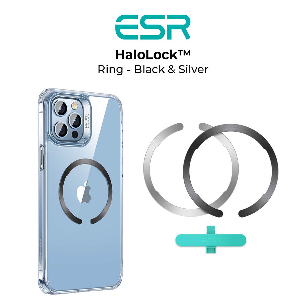 ESR HaloLock Ring (Black & Silver) | Shopee Singapore