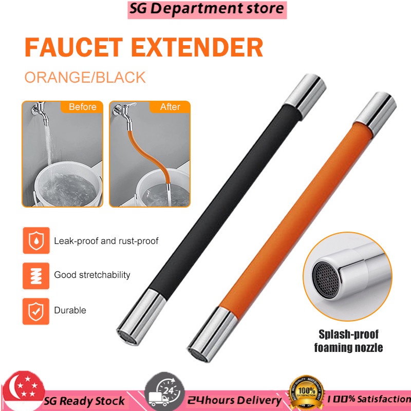 Faucet Extension Pipe Sink Water Pipe Faucet Extender Kitchen Getah ...