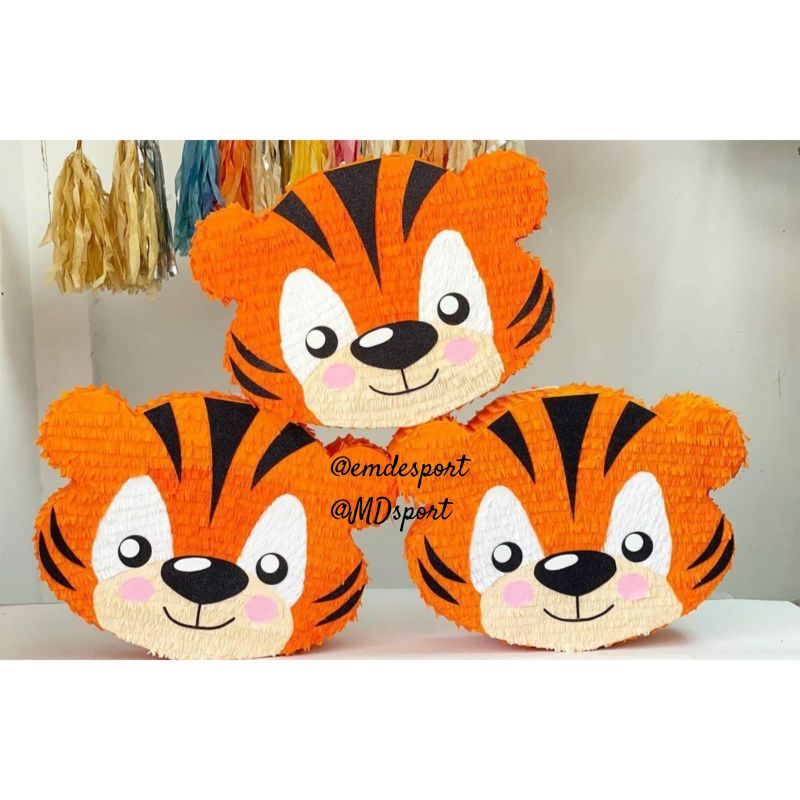 Tiger Pinata Birthday Pinata/ 2D Pinata/ Custom Pinata/ Children's ...