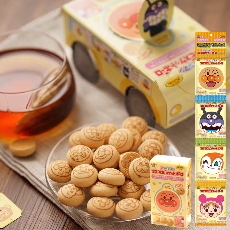 Elephant Mommy Japan FUJIYA Anpanman Egg Crisp Small Bun Baby Biscuit ...